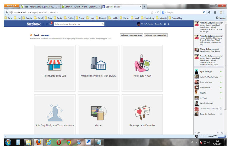 Cara Membuat Halaman Facebook