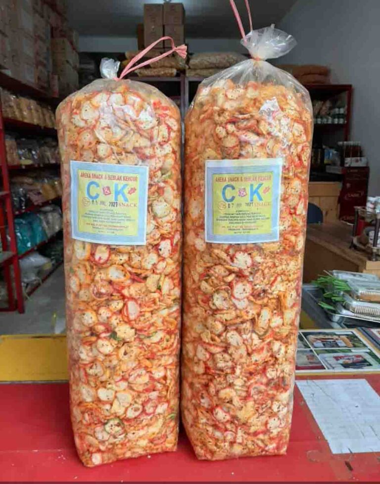 Kerupuk Seblak Kencur Pedas Jajanan Trend Anak Muda